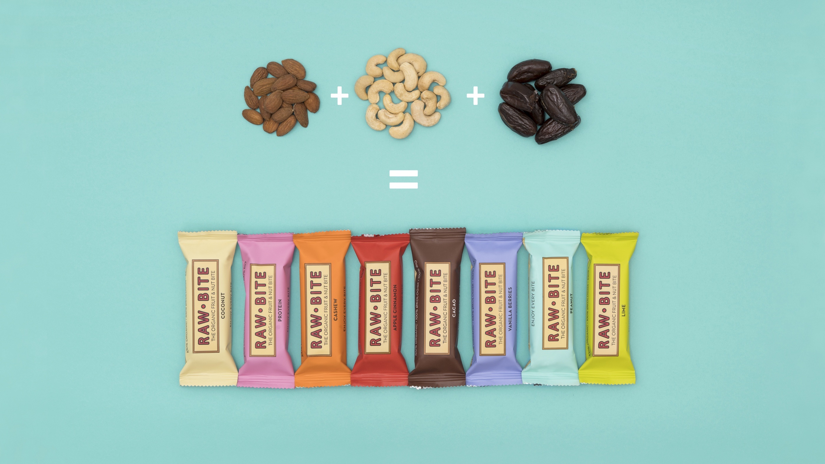 3 Zutaten – 8 Riegel – 100 % Bio: Diese bunten Snacks sind perfekt für ...